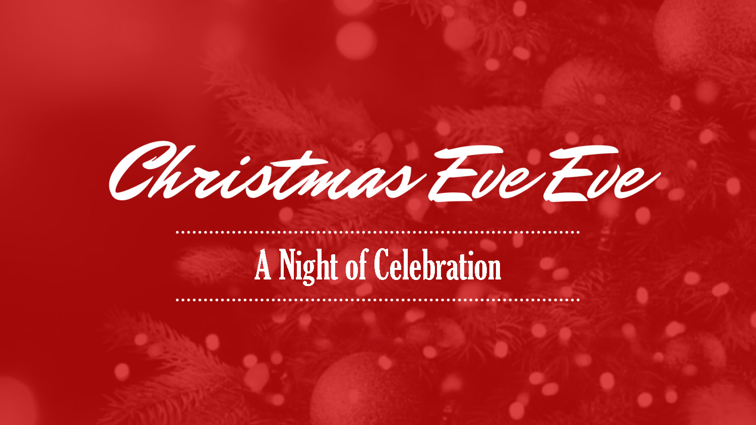 Christmas Eve Eve Service - First Baptist Church-Rushville, Indiana